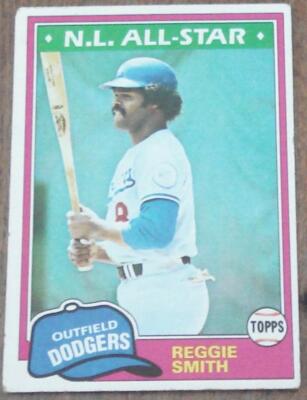 Reggie Smith, Dodgers, 1981 #75 Topps Baseball Card - GD COND - NICE ...