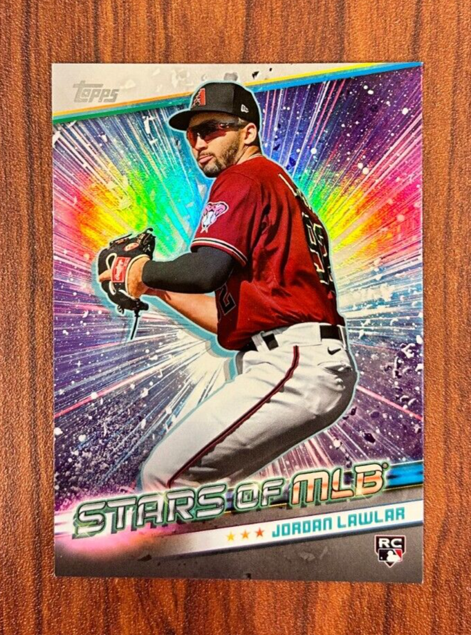 2024 Topps JORDAN LAWLAR Rookie Card Stars of MLB Holo Insert #SLMB-4 ...