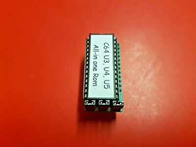 Commodore 64 Basic (U3), Kernal (U4), Character (U5) replacement Rom ...