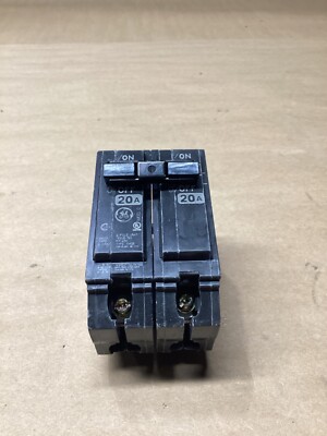 GENERAL ELECTRIC THQB220 CIRCUIT BREAKER 20 AMP 2P 120/240V #101F282*CO ...