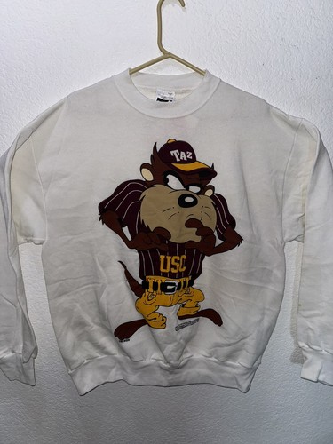 Vintage USC Trojans Looney Tunes Taz Sweater 1990’s NCAA | eBay