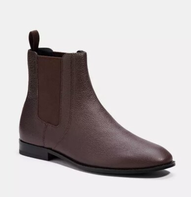 Coach Men’s Graham Chelsea Boot. Size 9D Color Mahogany NIB C3102 | eBay