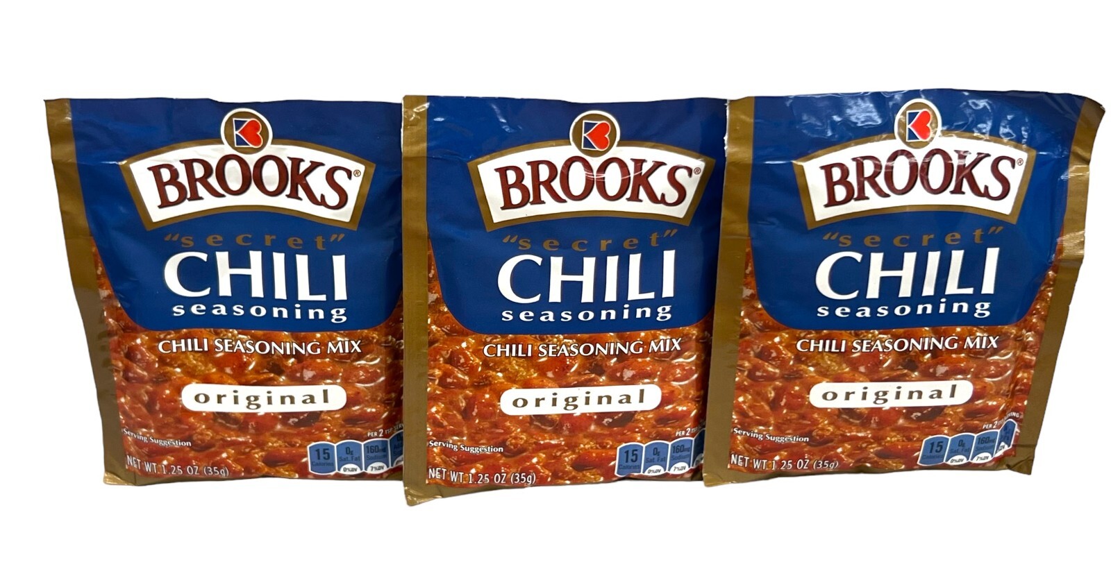 Brooks Original Chili Seasoning Mix 1.25 oz (3 Pack) | eBay