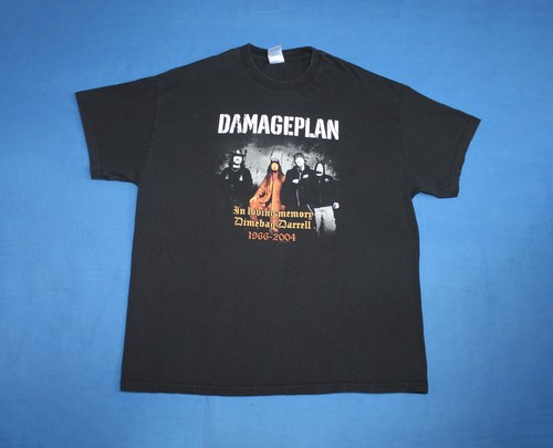 Y2K 2005 Damageplan Shirt In Loving Memory Dimebag Darrell Groove Metal ...
