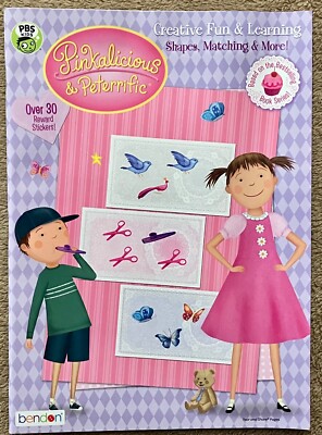 PBS Kids - Pinkalicious & Peterrific - Activity Book - Stickers - New ...