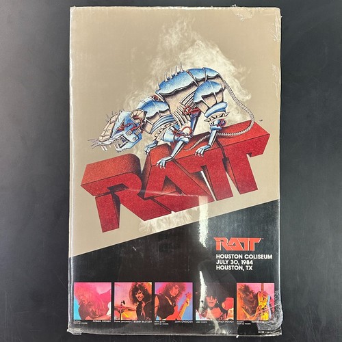 RATT - Out of the Cellar - Vintage Concert Poster (1984) Houston ...