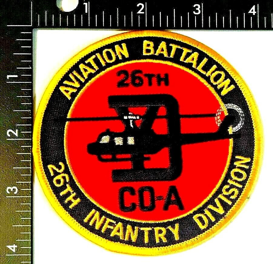 U.S. ARMY Co. A, 26th AVIATION BN, 26th INFANTRY DIV. HELICOPTER PATCH ...