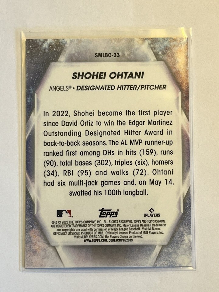 Shohei Ohtani 2023 Topps Chrome Stars Of MLB #SMLBC-21 Insert Angels | eBay
