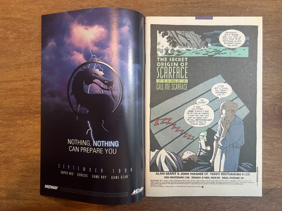 Showcase '94 9 DC Comics Kyle Hotz 1st Extant Scarface Zero Hour Batman ...