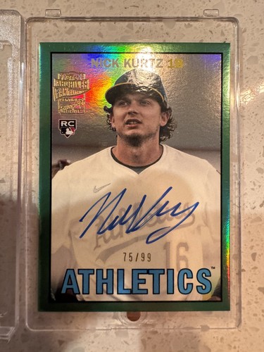 2025 Topps Archives - Nick Kurtz Auto Green /99 - Athletics Rookie Card ...