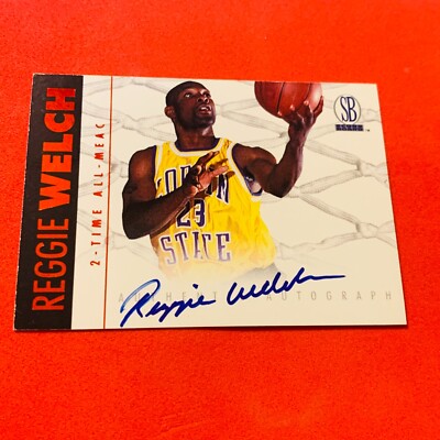 Reggie Welch ROOKIE AUTO Coppin State Eagles 1997 Score Board Red Foil ...