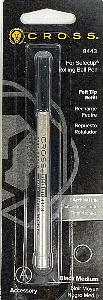 CROSS FELT TIP POROUS ROLLERBALL REFILLS #8422 8441 8442 8443 8444 8017 ...
