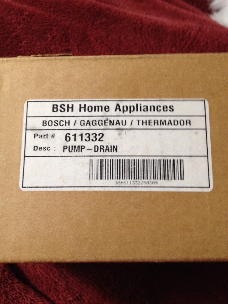 Bosch Dishwasher Drain Pump 611332 Genuine OEM | eBay