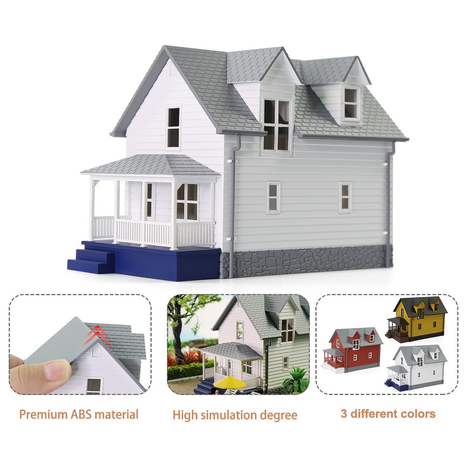 Evemodel O Scale 1:50 Model Village House Assembled Building Christmas ...