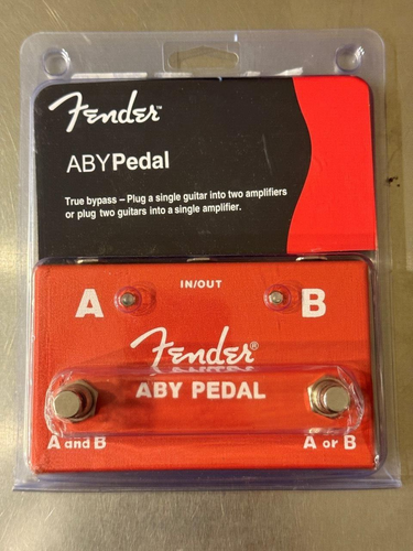 FENDER ABY Pedal Guitar Amplifier Amp Switcher Footswitch Stomp Box Red ...
