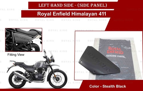 Royal Enfield "Himalayan 411 Stealth Black Left Hand Side Panel" | eBay