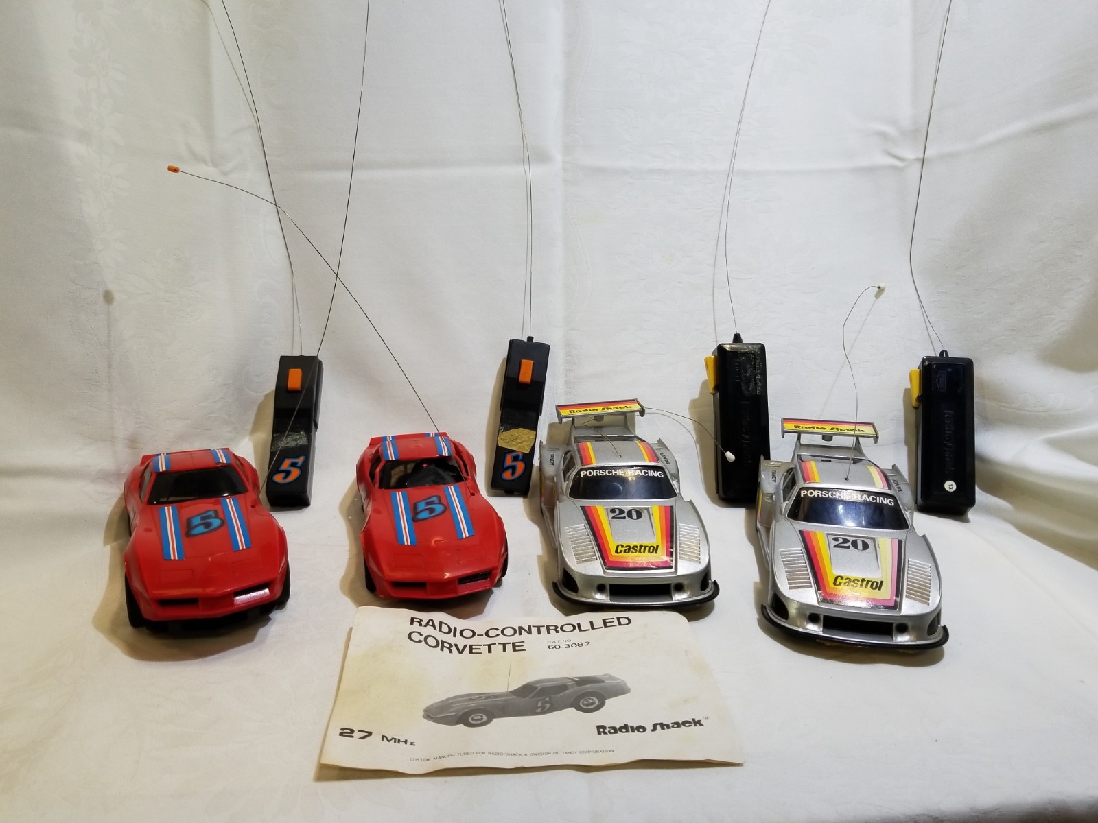 Lot of 4 Vintage Radioshack RC Cars Porsche | eBay