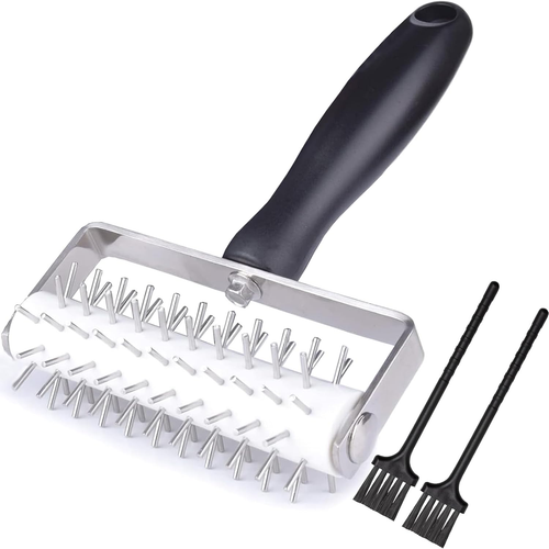 Pizza Dough Docker Roller Stainless Steel, Pizza Pin Puncher Dough Hole ...