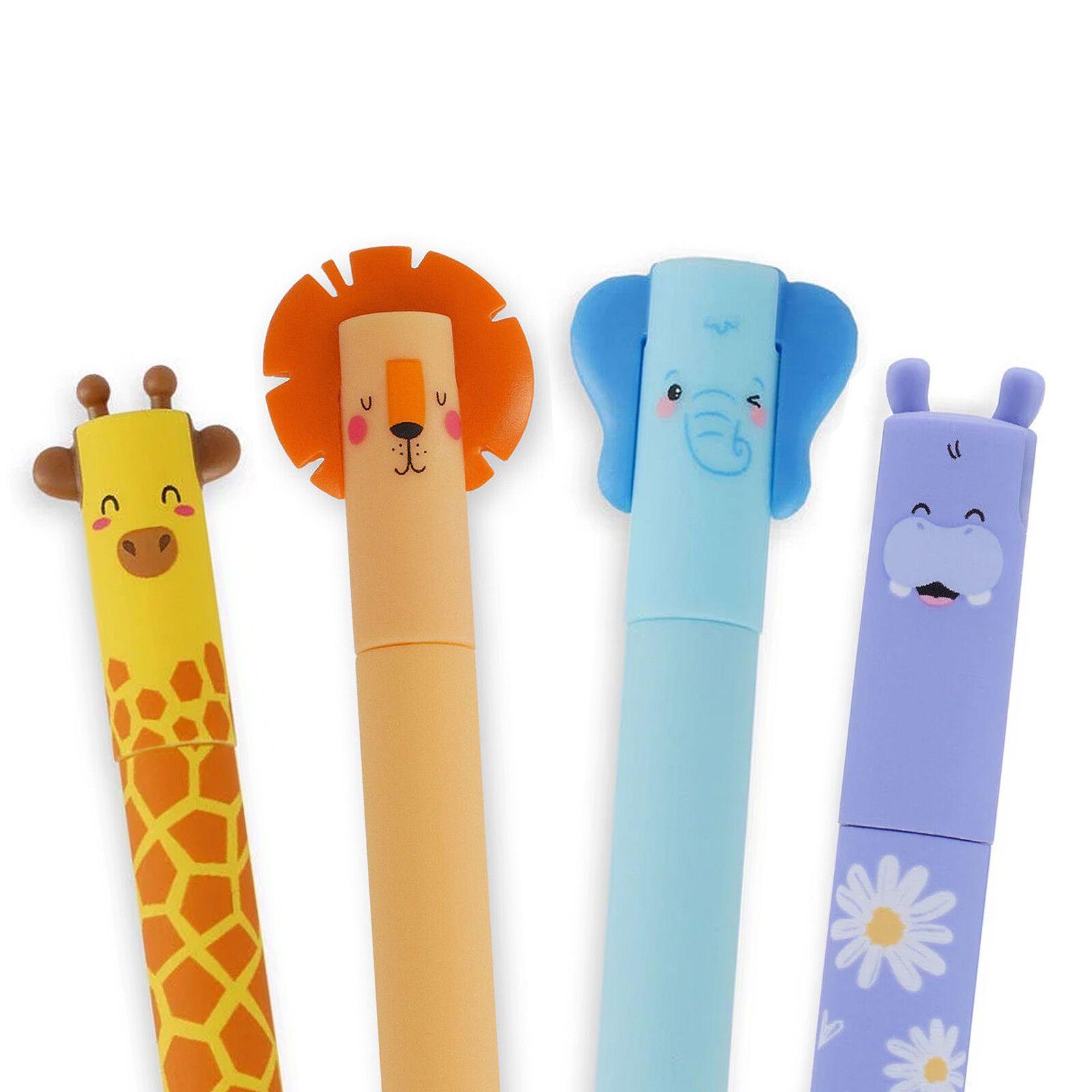 Legami Pen Set Erasable Safari Theme Animal Gel Pens School Stationery ...