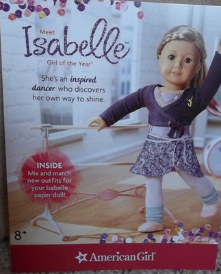 new Exclusive American Girl Isabelle Paper Doll Set Kit ONE COPY 6.4 ...