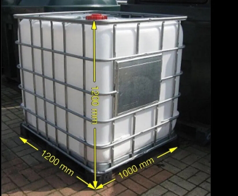 Fully Refurbished 1000 Litre IBC water tanks. 🌟FOOD GRADE🌟STEAM CLEANED ...