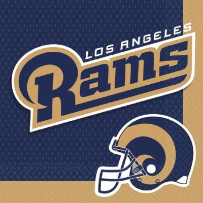 Los Angeles Rams NFL Pro Football Sports Banquet Party Paper Luncheon ...