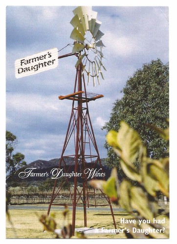 NSW - c1990s POSTCARD - FARMER'S DAUGHTER WINES, MUDGEE, NEW SOUTH ...