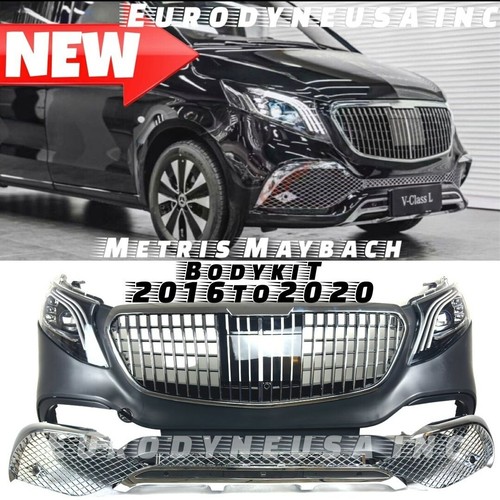 NEW Maybach style Mercedes Metris W447 2016-2020 Front Bumper Assembly ...