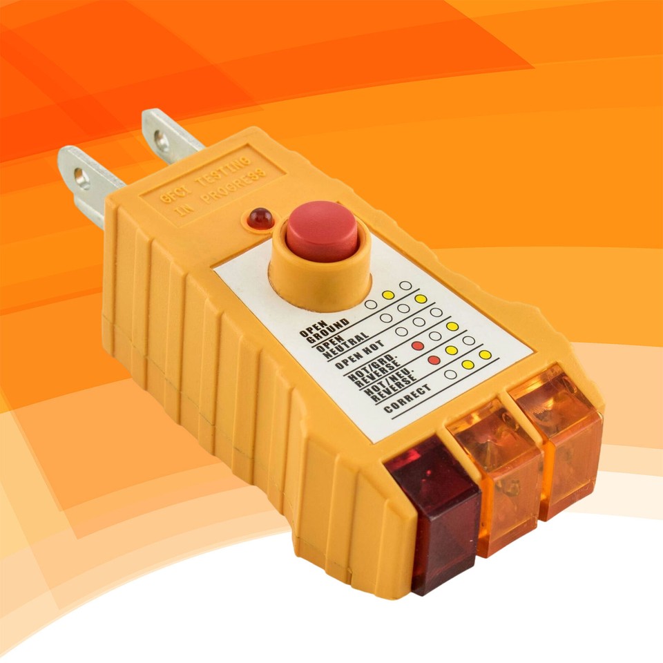 Socket Tester with GFCI check Receptacle Tester for Standard AC Outlets ...