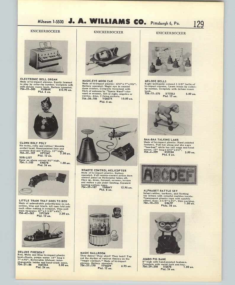 1958 PAPER AD 2 Sided Knickerbocker Toy Machine Gun Dragnet Guns ...