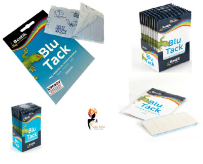 BLUE WHITE STRONG BOSTICK BLU TACK 1 2 6 12 Reusable Adhesive Sticky ...
