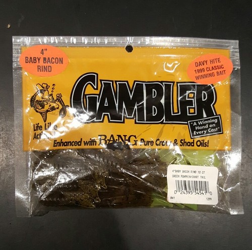 Gambler 4" Bacon Rind 10pk - Gr Pumpkin/Chart | eBay