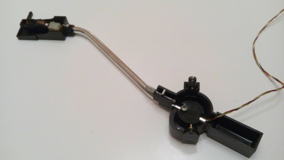 S-tonearm for BSR C198 A turntable, with cartridge SC 11M, headshell ...