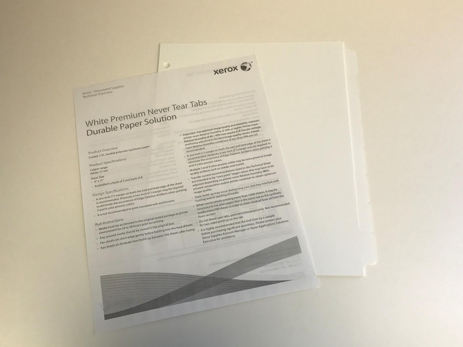 Xerox Never Tear Index Tab Dividers, 8 Tab, White, 8 1/2" x 11", 1 Set ...