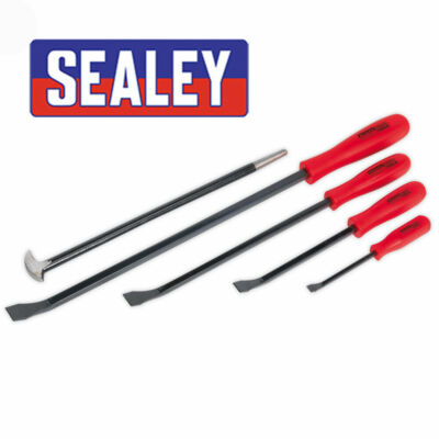 Sealey 5 Piece Pry Bar & Heel Bar Set 195, 295, 445 & 600mm + 395mm ...