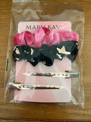 Mary Kay Set Includes 2 Stretch Hair Scrunchies & 2 Hair Clips | eBay