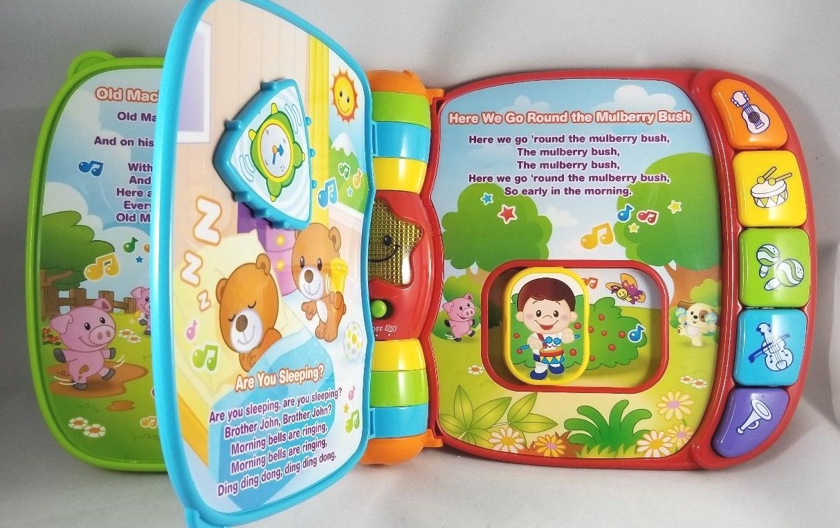 VTech Musical Rhymes Book Educational Learning Read Rhyme and Play | eBay