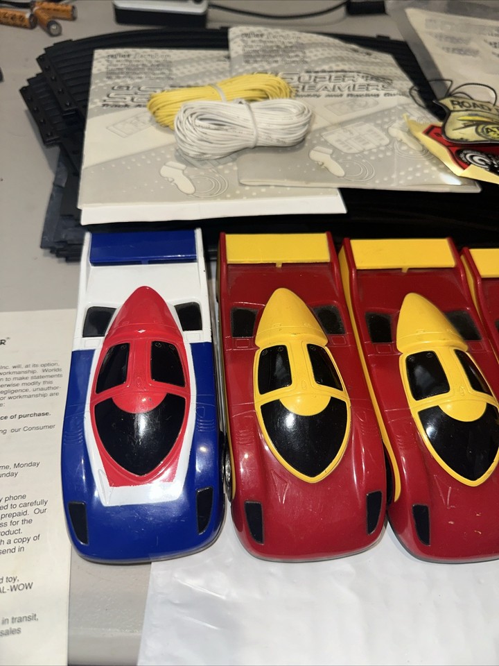 Slotless Race Car Set RARE! WOW GT Super Screamers 1/32 WORLDS OF ...