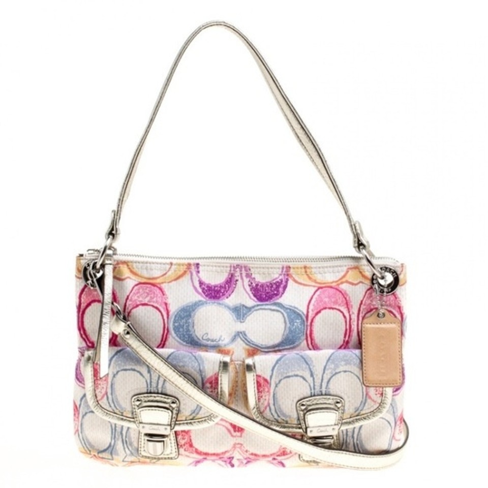 Coach Multicolor Signature Canvas Shoulder Bag | eBay