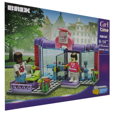 Brix Girl Time Park Cafe 110 Piece Building Set | eBay