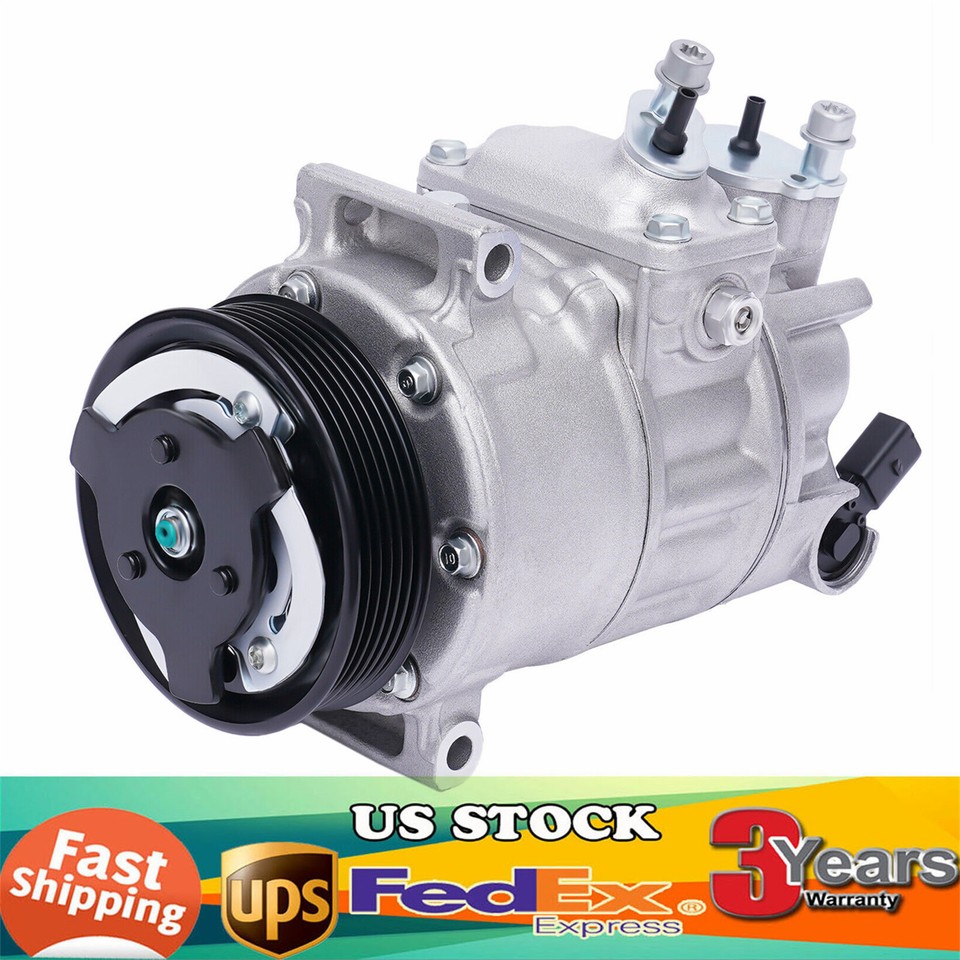 A/C AC Compressor W/Clutch For Audi A3 TT VW Jetta Golf GTI EOS 2.0L ...
