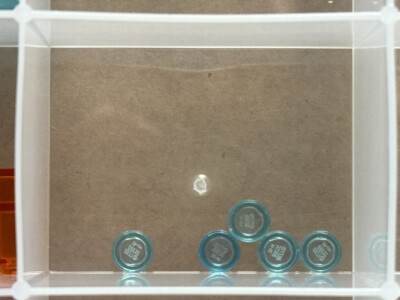 LEGO Parts - Trans-Light Blue Tile, Round 1 x 1 - No 98138 - QTY 5 | eBay