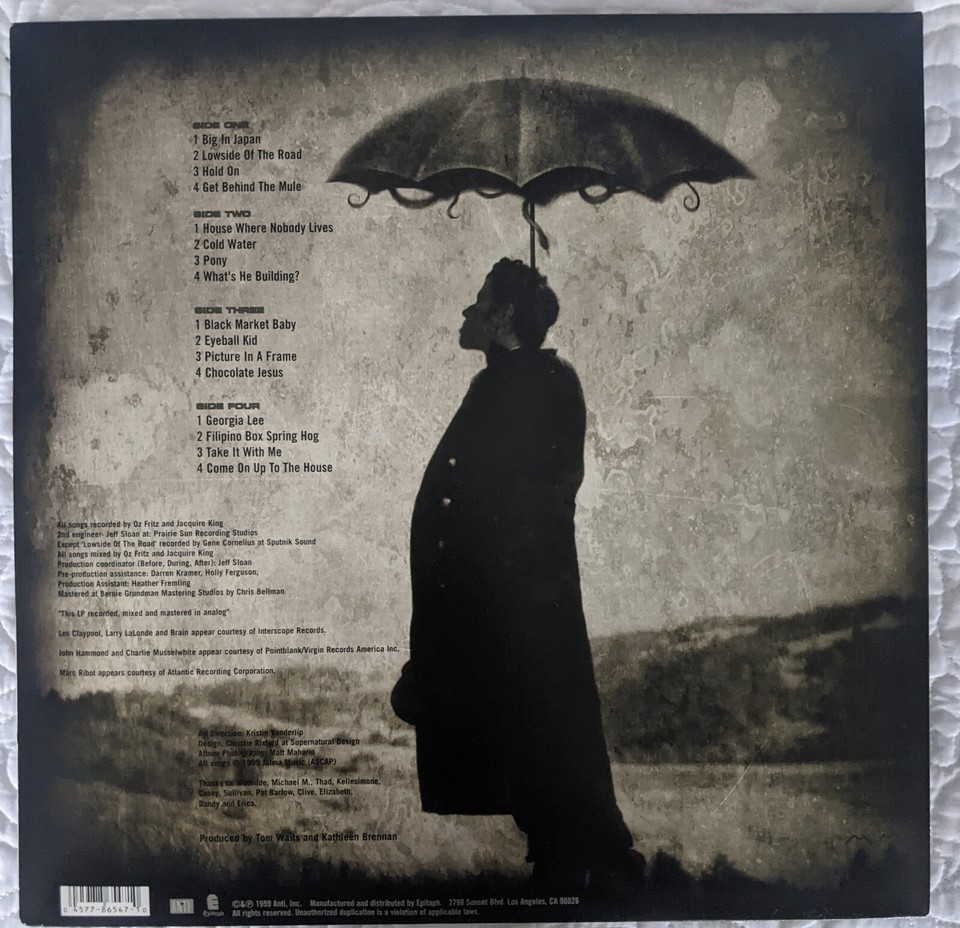 TOM WAITS autograph signed Mule Variations Vinyl LP RARE | eBay