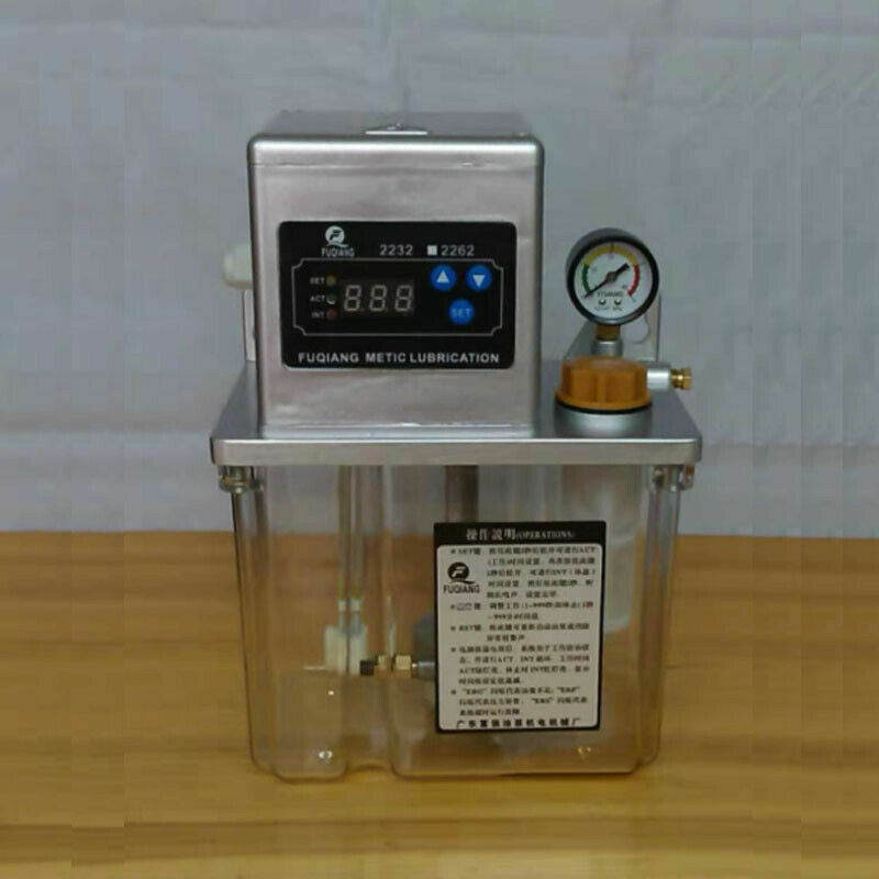 2L Auto Lubrication Pump CNC Electronic Timer LCD Automatic Oiler Pumps ...