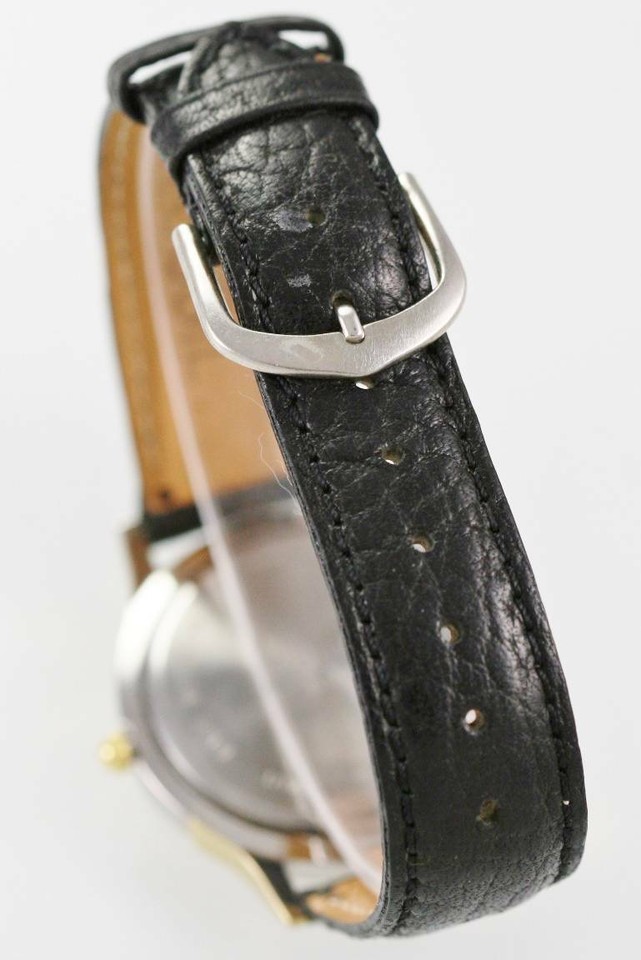 Regency Watch Mens Stainless Silver Gold Battery Easy Read 30m Battery ...