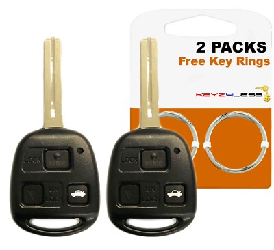 2 For Lexus ES300 GS300 GS400 GS430 IS300 LS400 Keyless Remote Car ...