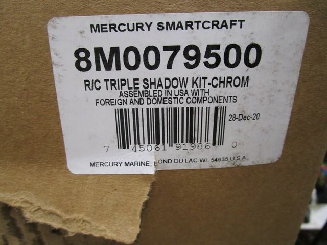 Mercury Triple Engine DTS Rigging Kit 8M0079500 for sale online | eBay