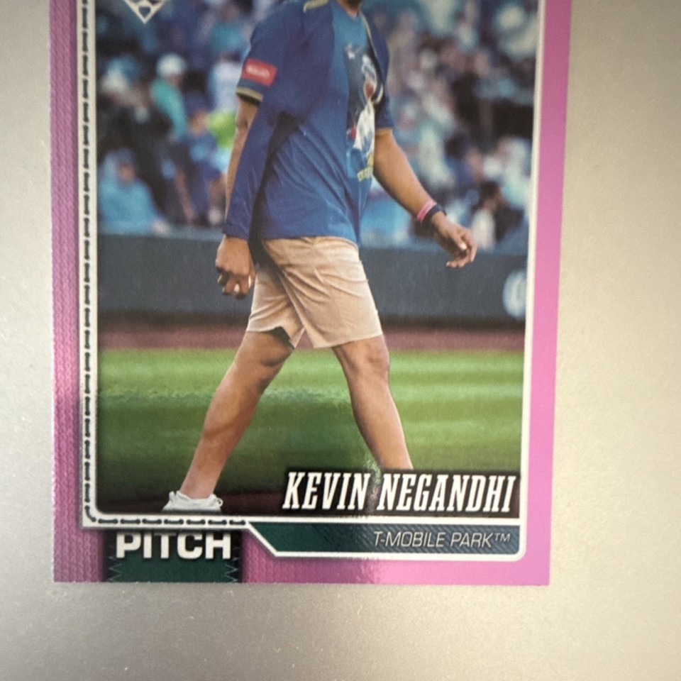 2026 Topps First Pitch Insert Kevin Negandhi FP-4 Pink Seattle Mariners ...