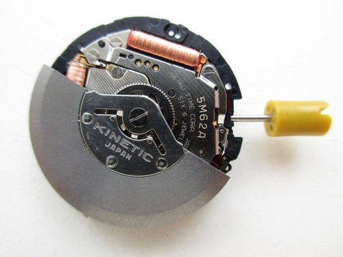 Seiko cal. 5M62A Kinetic watch movement - running | eBay
