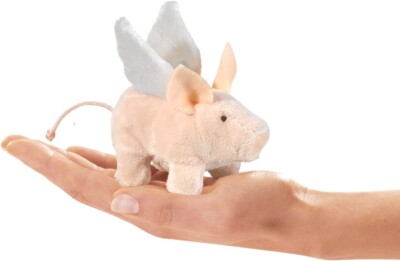 Mini Winged Piglet Finger Puppet by Folkmanis | eBay